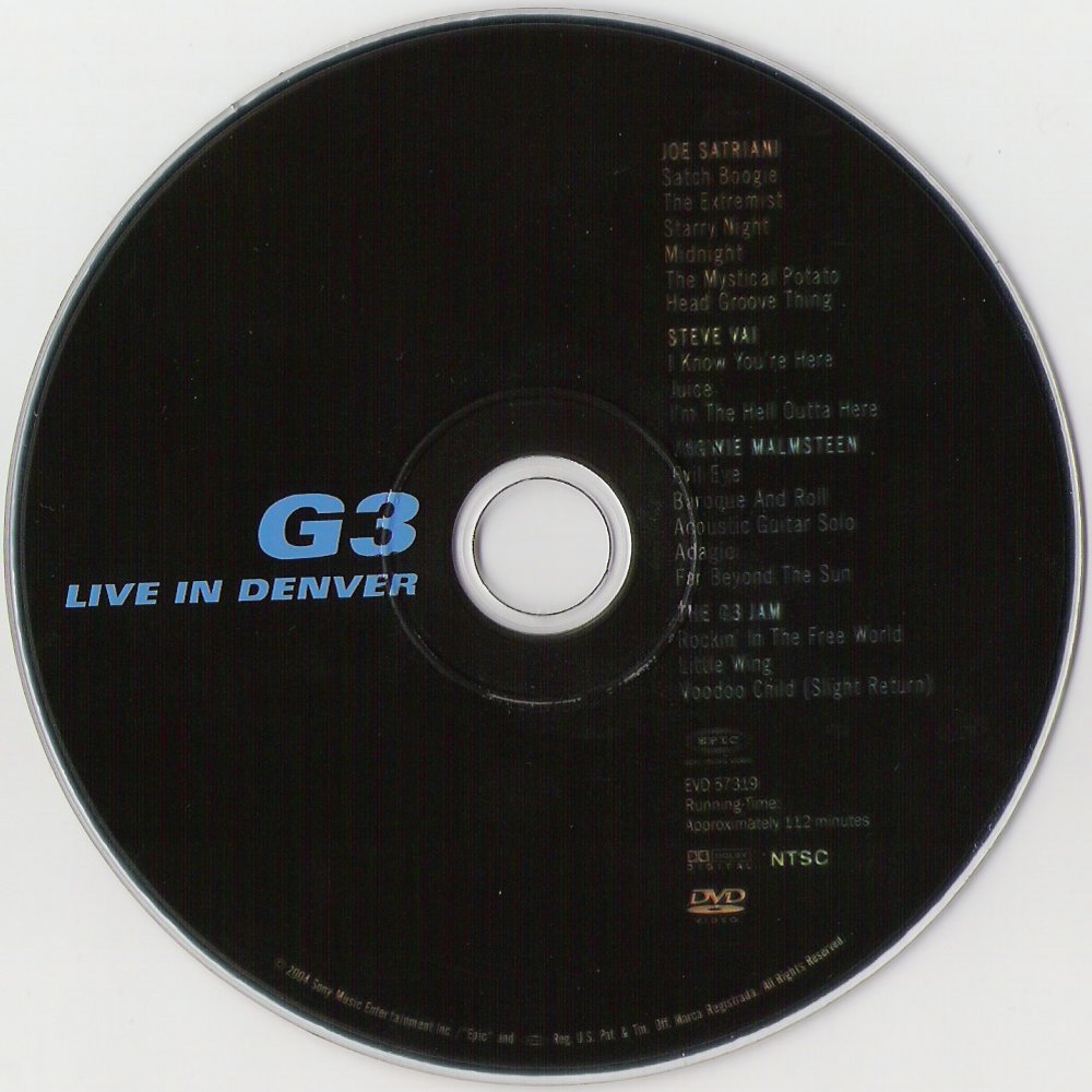 G3 Live In Denver : DVD | DVD Covers | Cover Century | Over 1.000.000 ...